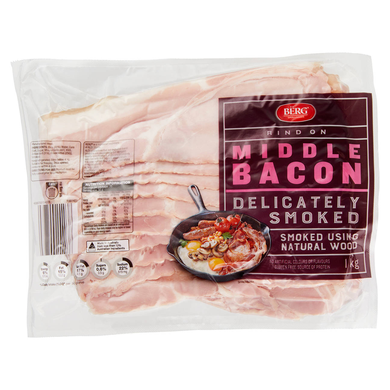 Middle Bacon 1kg